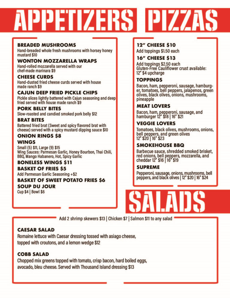 Menu - The Meating Place