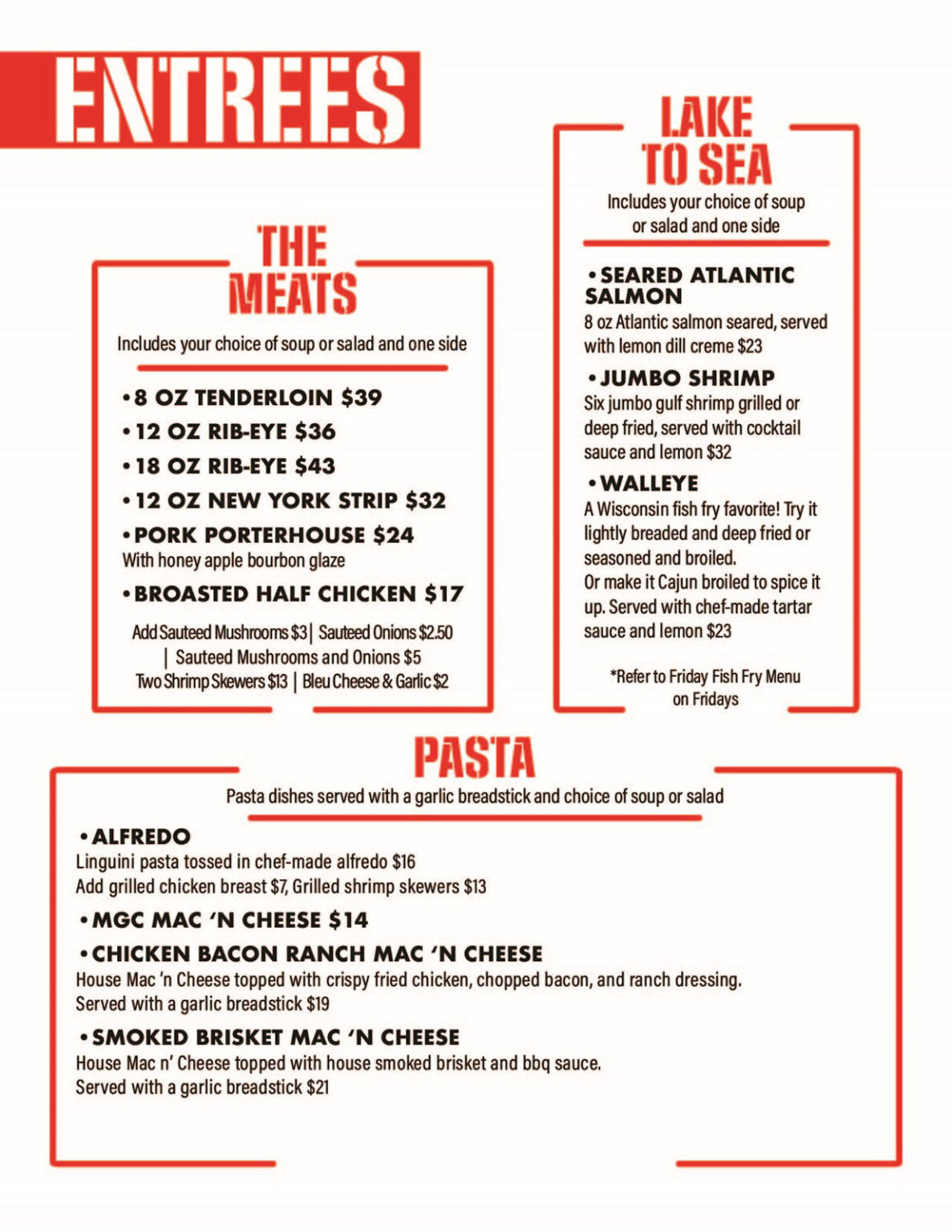 Menu - The Meating Place